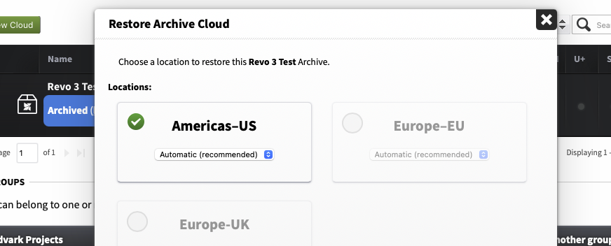 Archive Clouds – MODX Cloud Support